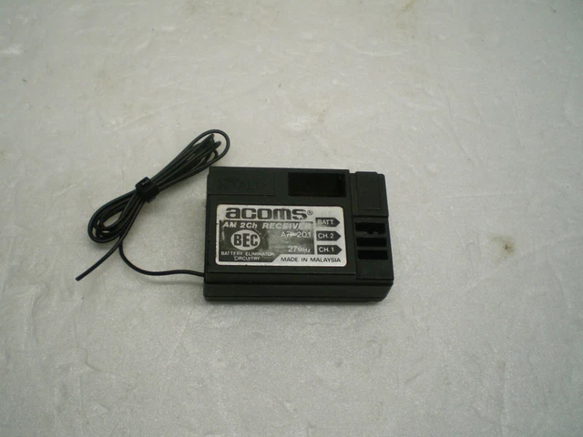 ACOMS EMPFÄNGER AM 27MHz AR-201 BEC 2 Kanal EUR 14,99 - PicClick DE