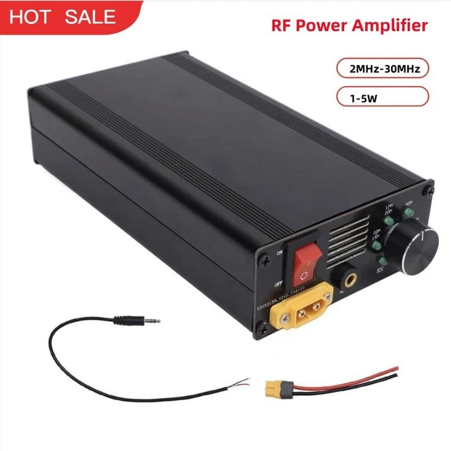 50W SHORTWAVE RADIO 2MHz-30MHz RF Power Amplifier with 4-level Low Pass ...