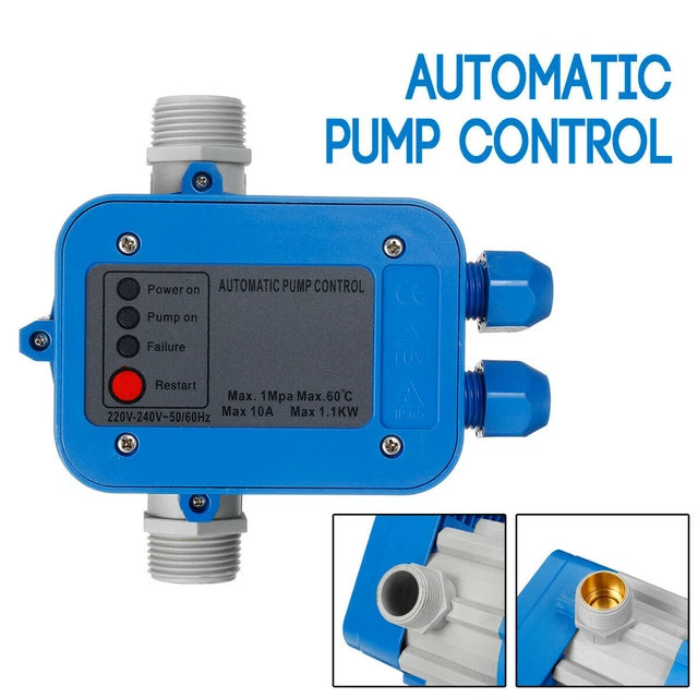 AUTOMATIC WATER PUMP Pressure Controller Electric Electronic Switch Control 1Mpa £61.79 ...