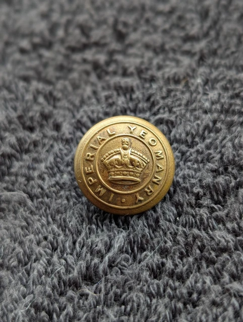 IMPERIAL YEOMANRY BOER War Military Brass Button (18.8mm) by Firmin ...