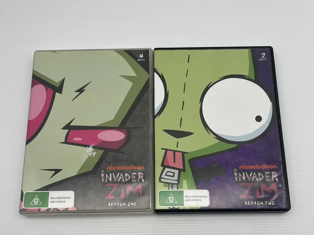 INVADER ZIM DVDS Seasons 1 & 2 Animated Science Fiction Collection ...