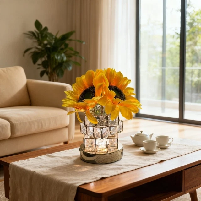 MODIFIABLE TRIPARTITION COLOR Flower Bedlight USB Rechargeable Iron ...