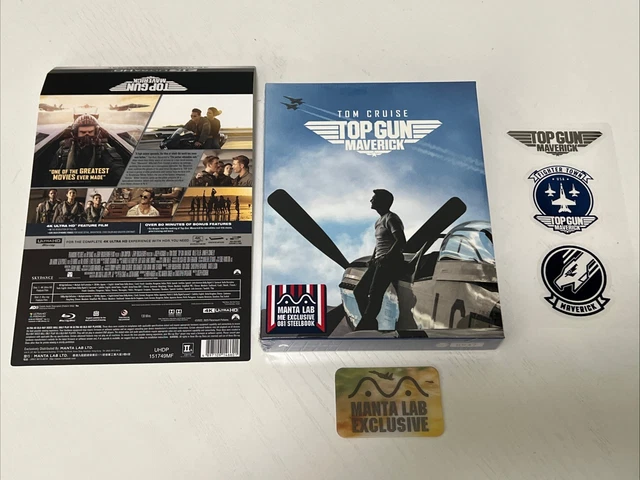 TOP GUN: MAVERICK Full Slip 4K UHD Blu-ray SteelBook Manta Lab Exclusive £115.11 - PicClick UK