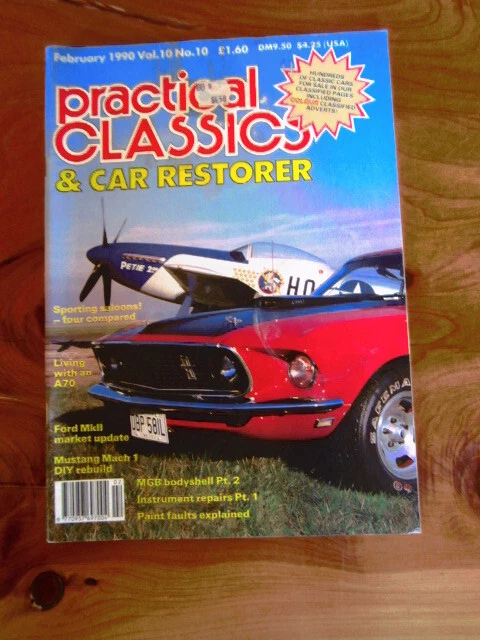 MAGAZINE PRACTICAL CLASSICS & Car Restorer February 1990 Great ** Must ...