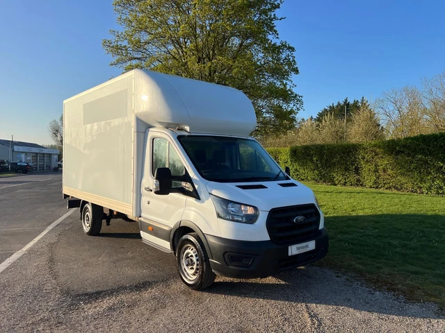 22 FORD TRANSIT 2.0 Ecoblue 130Hp L4 Luton Box Van Tail Lift Air Con ...