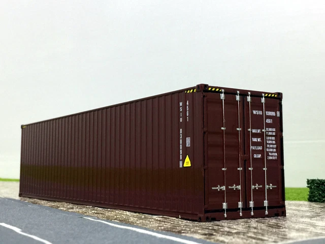 40FT CONTAINER IN Brown ,WSI truck Models 04-1171, 1:50scale $65.49 ...