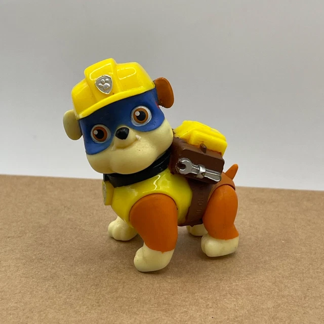 PAW PATROL RUBBLE Super Pup action figure Spin Master Combi P&P #G £4. ...