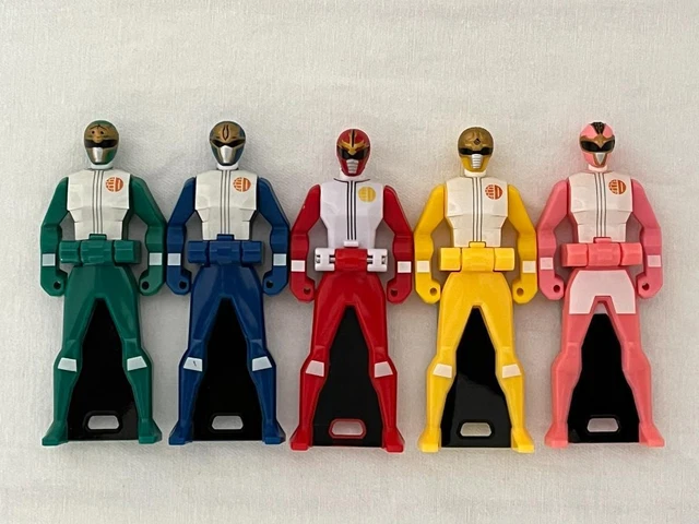 MIGHTY MORPHIN POWER Rangers Dairanger Ranger Key 5set BANDAI Mint ...