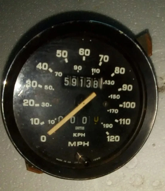 TRIUMPH SPITFIRE 120 MPH Smiths Speedometer and brackets £69.00 ...