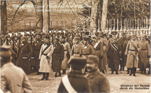 ZAR VON BULGARIEN Und Kaiser Wilhelm Ii In Pless Ak 1915 Details S ...