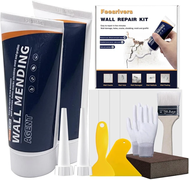 DRYWALL PATCH KITS, Wall Mending Agent with Scraper and Brush, Wall ...