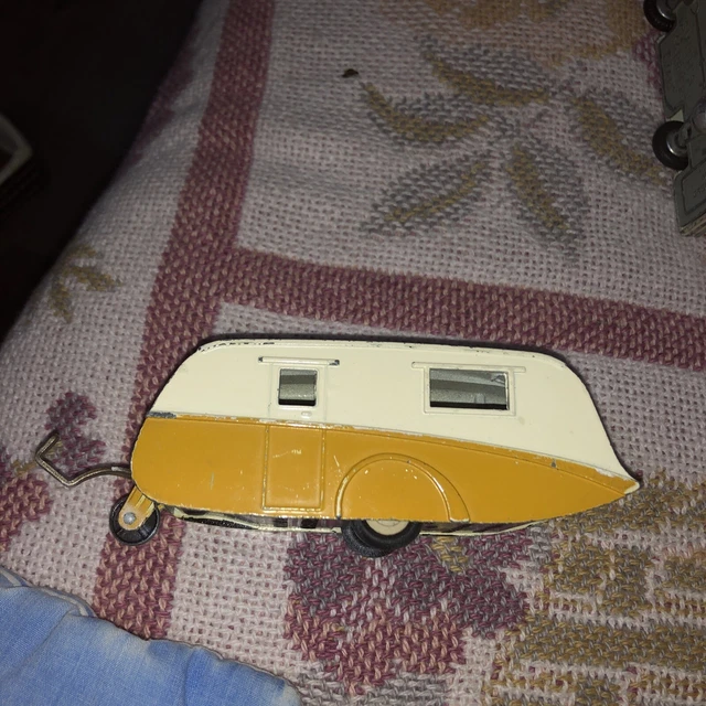 DINKY TOYS TWO Tone Die Cast Towing Caravan, Made in England, Meccano ...