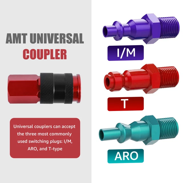 15PCS AIR COUPLER and Plug Kit 1/4inch NPT Quick Connect Air Fitting ...