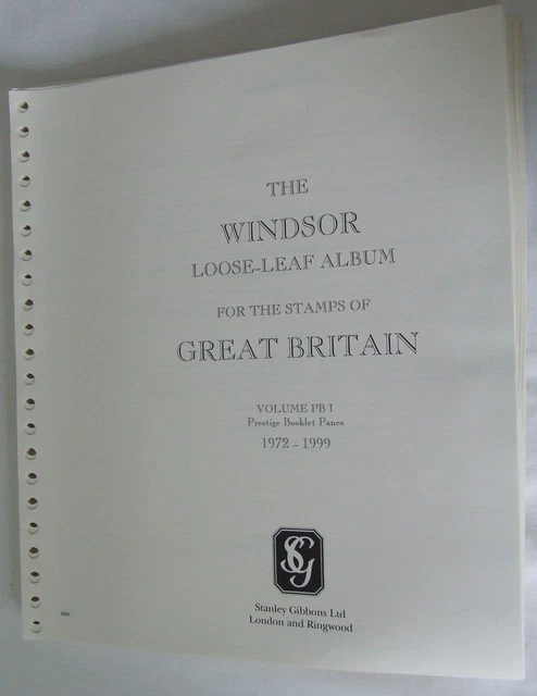 STANLEY GIBBONS WINDSOR Gb 1972-99 Illustrated 'Prestige' Stamp Album ...