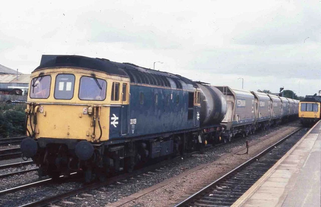 35MM SLIDE BR British Railways Diesel Loco Class 33 33109 FREIGHT WESTB ...