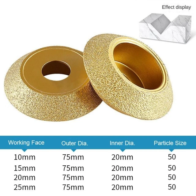 POLISHING DISC PROFILE Bevel Edge V-notch Grinding Wheel Trimming ...