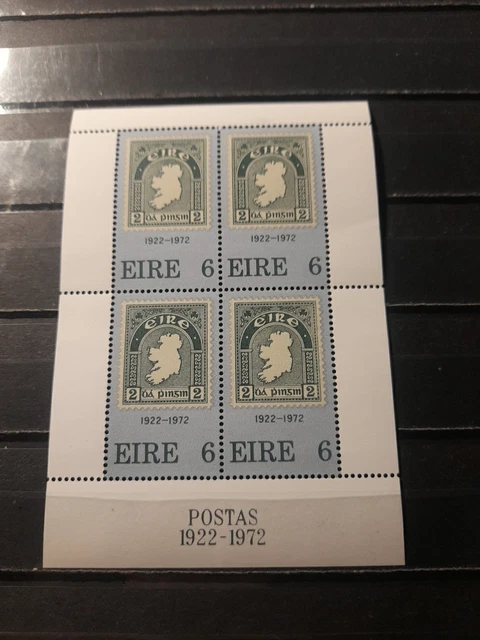 IRELAND 🇮🇪 STAMPS Minsheet 1972 First Irish Stamp MNH £1.17 - PicClick UK