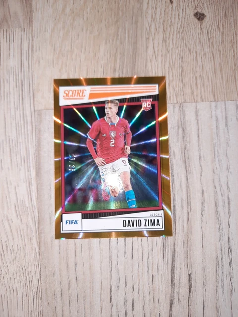 PANINI FIFA SCORE Soccer 22/23 Orange Laser /35 Card David Zima RC ...