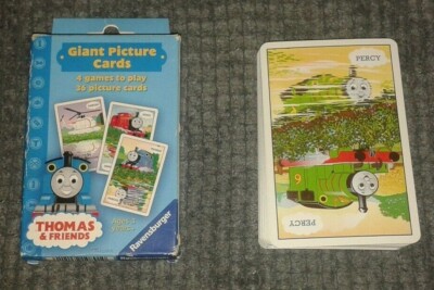 VINTAGE THOMAS THE Tank Engine Giant Picture Card Game - 4 games / 36 ...