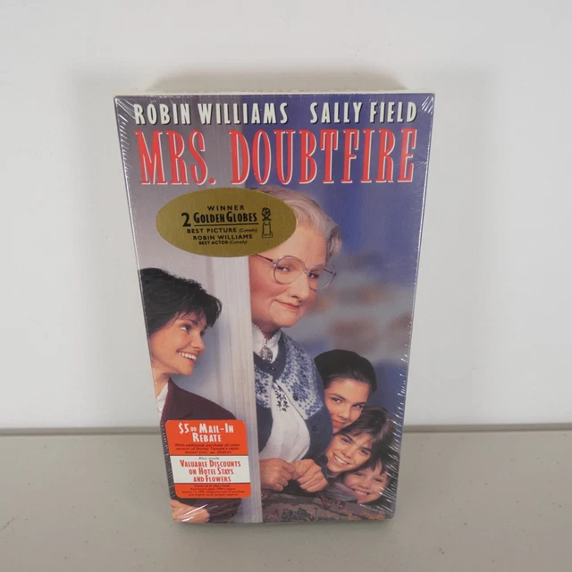 MRS. DOUBTFIRE (VHS Tape, 1993) Robin Williams, Sally Field - NEW Sealed £10.98 - PicClick UK
