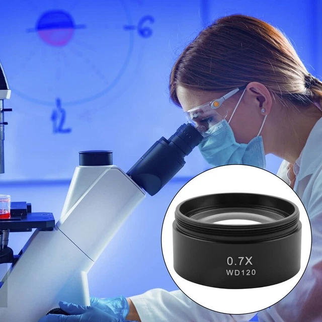 WD120 0.7X TRINOCULAR Stereo Microscope Auxiliary Objective Lens ...