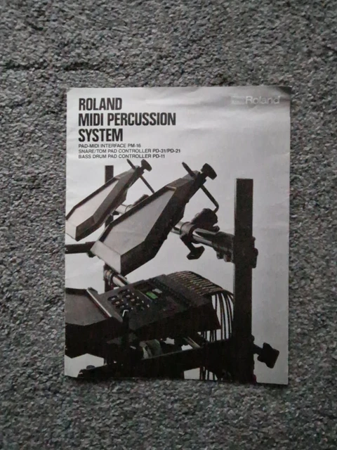 ROLAND MIDI PERCUSSION System brochure booklet £3.99 - PicClick UK