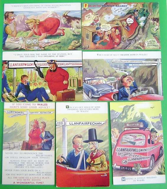 OLD BAMFORTH WELSH Comic / Seaside Humour Postcards (Your Choice) EUR 4 ...