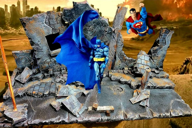 CUSTOM DIORAMA BUILDING rubble Mafex MARVEL LEGENDS NECA tmnt DC 6 7 ...