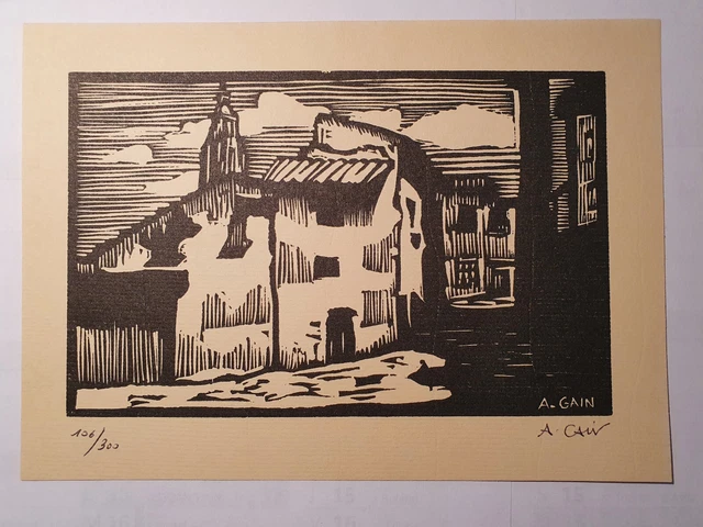 ESTAMPE ORIGINALE DE André GAIN / 1ère moitié 20ème EUR 18,00 - PicClick FR