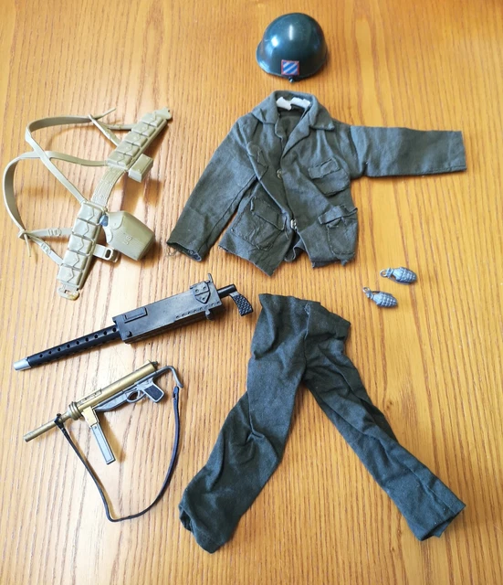 VINTAGE ACTION MAN US Machine Gunner PART OUTFIT 1981 - 1983 Palitoy £ ...