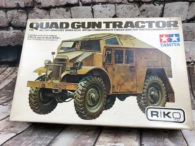 TAMIYA 1/35 QUAD Gun Tractor British Commonwealth Canadian Ford Model ...