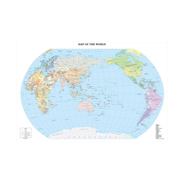 World Political Wall Map IN VENDITA! - PicClick IT