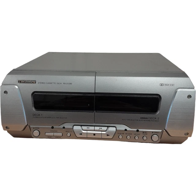 TECHNICS STEREO CASSETTE Deck Rs-Dv290 With Connecting Ribbon - Silver ...