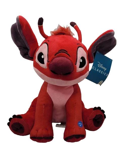 LEROY DISNEY CLASSIC with SOUND LILO & STITCH 11"PLUSH CUDDLY SOFT ...