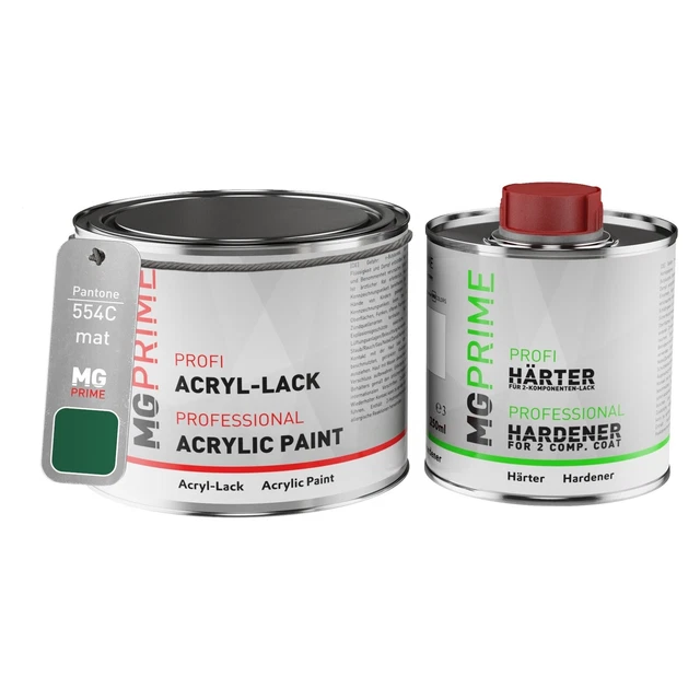 PANTONE 554C GREEN Peinture acrylique mate Pot de 0,75 litre ...