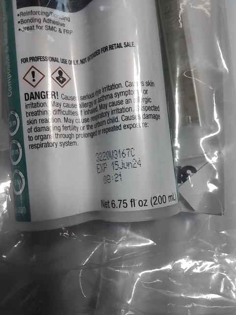 3M 08219 2-PART Composite and Metal Bonding Adhesive (200 mL) exp 6/24 ...