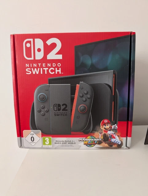 NINTENDO SWITCH 2 Console Mario Kart World Bundle, New and unopened £ ...