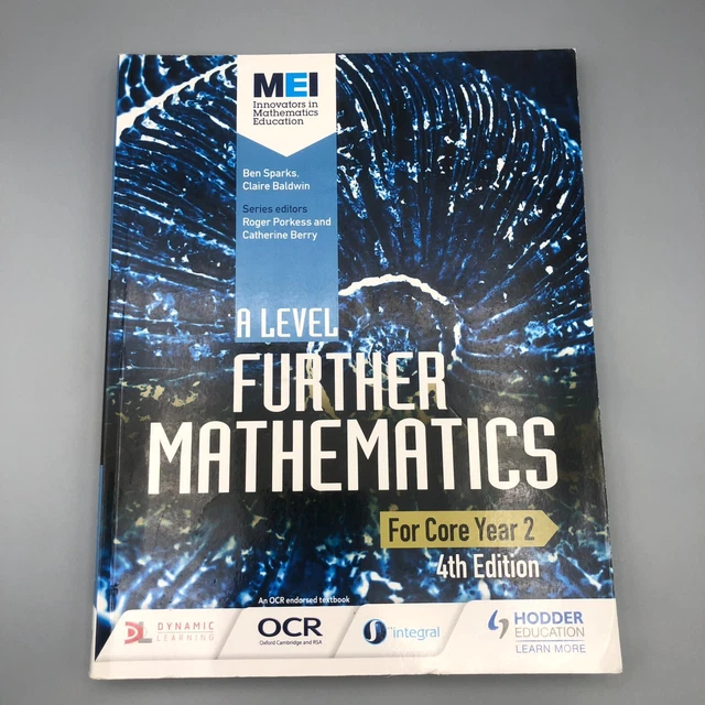 MEI A LEVEL Further Mathematics Core Year 2 4th Edition by Baldwin ...