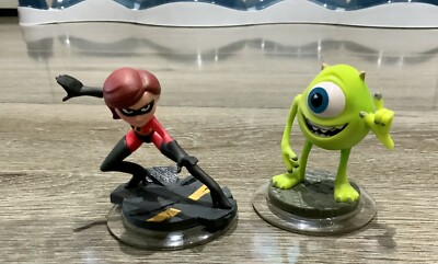 DISNEY PIXAR THE Incredibles Infinity & Monsters Inc Mike Figure Set ...
