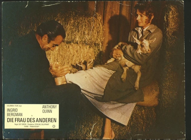 PHOTO DU HALL allemand Anthony Quinn & Ingrid Bergman dans une ...