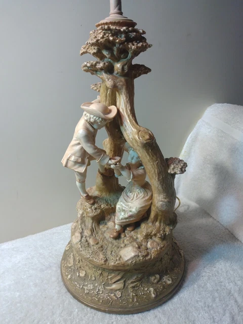 ANTIQUE ROYAL WORCESTER Lg Porcelain Figural Art Sculpture Signed J ...