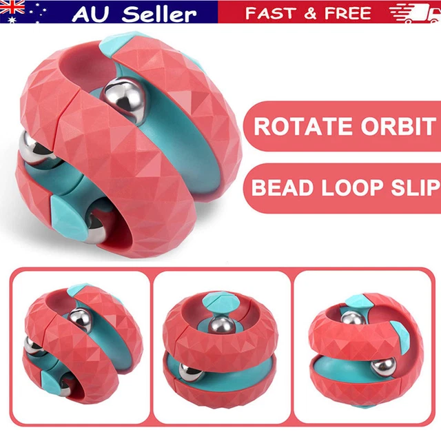 TRACK PINBALL FINGER Spinner Ball Orbit Gyro Kids Decompression Toy ...