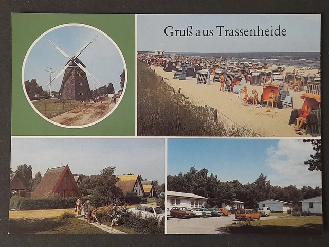DDR AK TRASSENHEIDE - Jugenderholungsheim VEB Carl Zeiss Jena, Strand ...