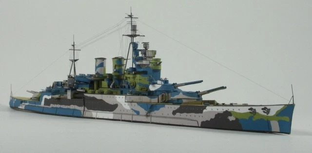 BRITISH BATTLECRUISER HMS RENOWN - Card Model Scale 1/400 # JSC 91 £24. ...