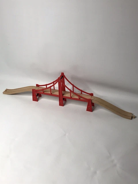 PONTE SOSPESO ORIGINALE BRIO & RISERS Legno Ferroviario Track Thomas ...