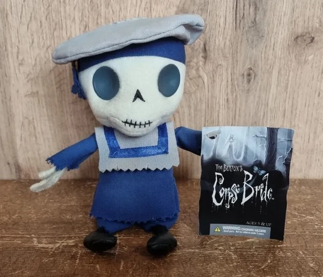 CORPSE BRIDE PLUSH Skeleton Boy Tagged Tim Burton Mcfarlane Soft Toy ...