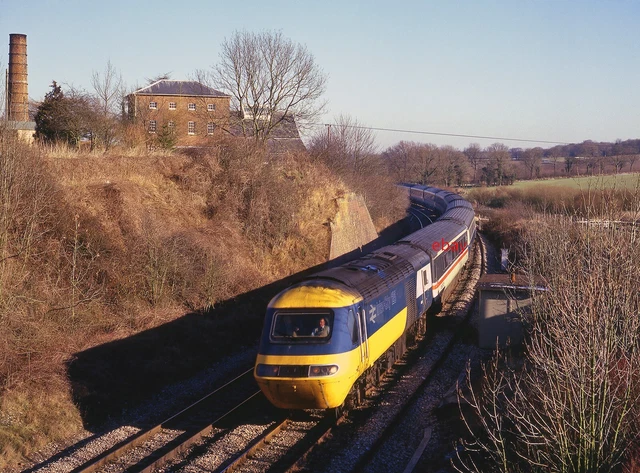 ORIGINAL MED FORMAT slide BR HST Class 43 no.43172 at Crofton +rights ...