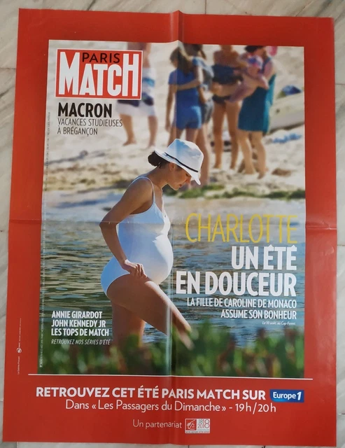 AFFICHE/POSTER PRESSE PARIS Match : Monaco Charlotte Casiraghi /80x60 cm EUR 4,90 - PicClick FR