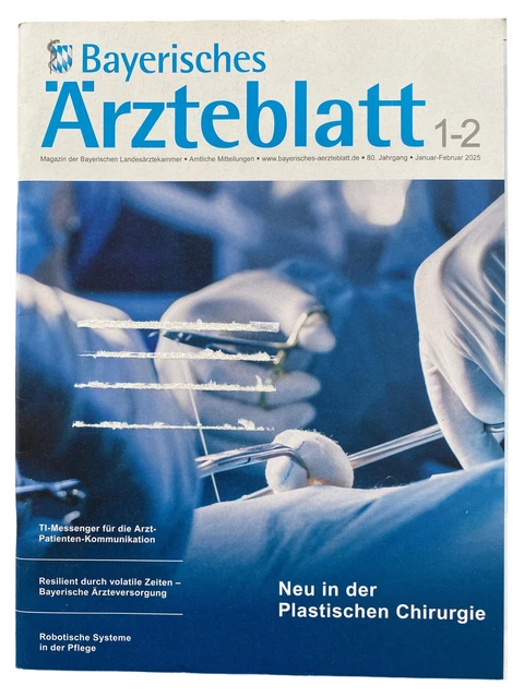 BAYERISCHES ÄRZTEBLATT 1-2/2025 Revue Médicale Chirurgie EUR 9,95 - PicClick FR