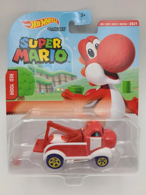 HOT WHEELS SUPER Mario Character Car RED YOSHI *NEW 2021* FREE SHIPPING ...